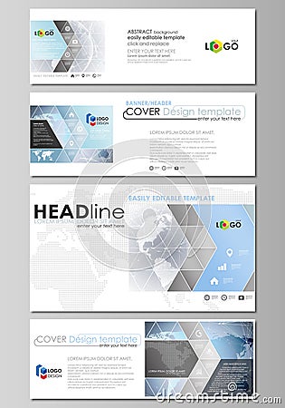 The Minimalistic Vector Illustration Of The Editable Layout Of Social ...