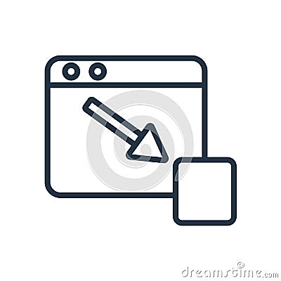 Minimize Icon Vector Isolated On White Background, Minimize Sign ...