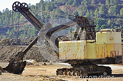 Mining Big Machines Backhoe - Riotinto Stock Image - Image: 24342571