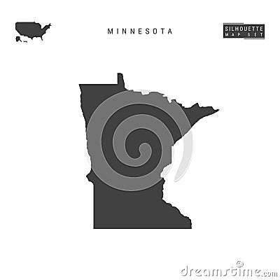 Minnesota US State Vector Map Isolated On White Background. High ...