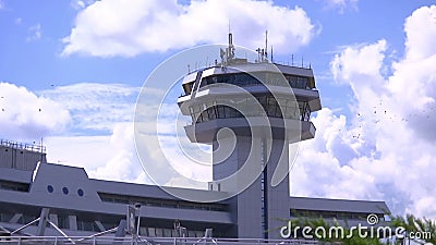 Minsk Airport Building, Control Station and Flight Control Center Stock ...