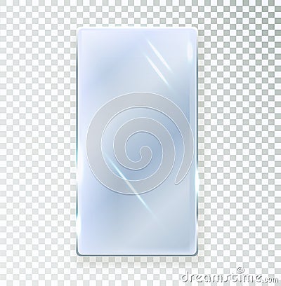 Mirror Is Rectangular Insulated. Realistic Rectangular Mirror Frame ...