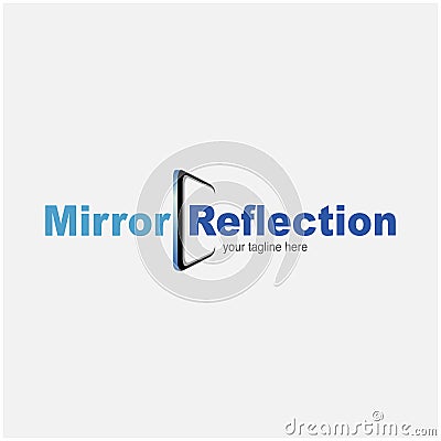 Mirror Reflection Symbol. Vector Illustration | CartoonDealer.com ...