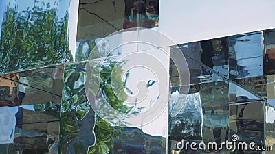 Mirror Sculpture that Reflects Everything Around. the Concept of Purity ...