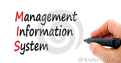 MIS Management Information System Symbol. Concept Words MIS Management ...
