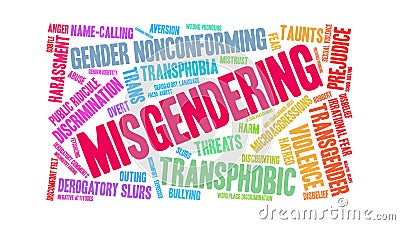 Misgendering Animated Word Cloud Stock Video - Video of cisgender ...