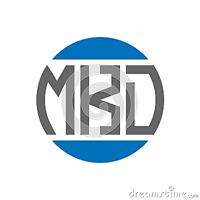 MKD Letter Logo Design On White Background. MKD Creative Initials ...