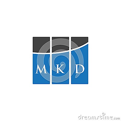 MKD Letter Logo Design On WHITE Background. MKD Creative Initials ...