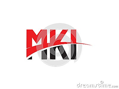 MKI Letter Initial Logo Design Cartoon Vector | CartoonDealer.com ...