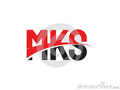 MKS Letter Initial Logo Design Cartoon Vector | CartoonDealer.com ...