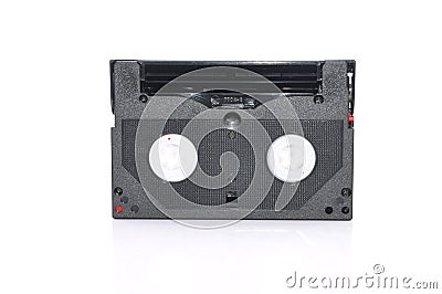 8mm Computer Tape Backup Data Cartridge Over White Background Royalty ...