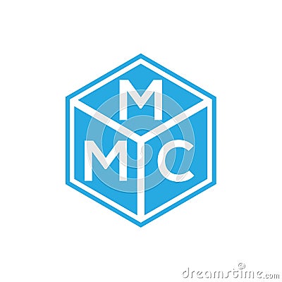 MMC Letter Logo Design On Black Background. MMC Creative Initials ...