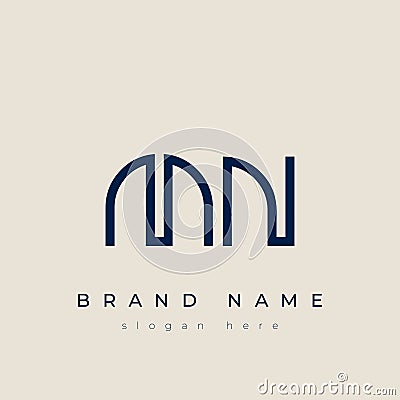 MN Alphabet Letter Icon Logo Vector Illustration | CartoonDealer.com ...