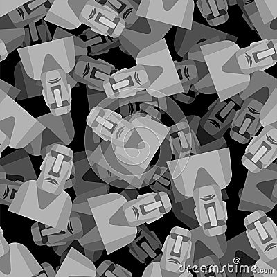 Moai Pattern Seamless. Easter Island Idol Background. Ancient Statues ...