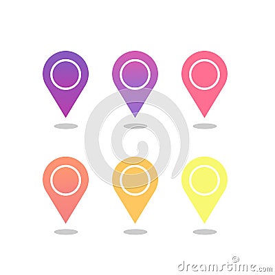 Map Pinpoint Icons. Maps Pin. Location Map Icon. Stock Image ...