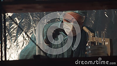 Mobile Forensic Laboratory. a Man of Arab Appearance Laboratory ...