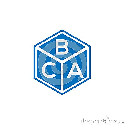 MobileBCA Letter Logo Design On Black Background. BCA Creative Initials ...