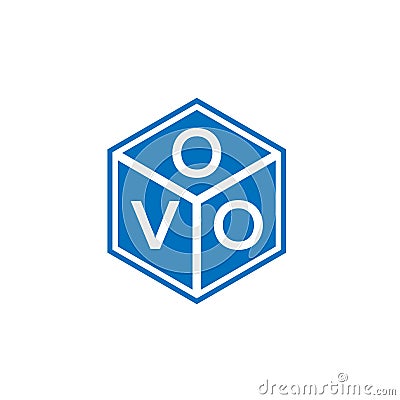 MobileOVO Letter Logo Design On Black Background. OVO Creative Initials ...