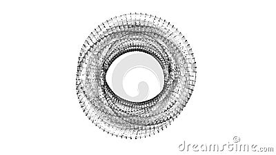 Mobius Strip Ring Sacred Geometry. Spatial Figure With Upturned ...