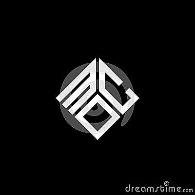 MOC Letter Logo Design On Black Background. MOC Creative Initials ...