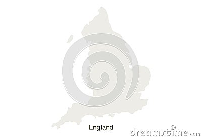 Mockup Of England Map On A White Background. Vector Illustration ...