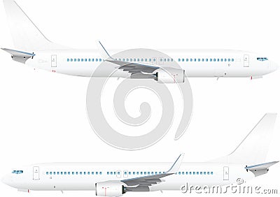 MOCKUP / TEMPLATE B737-800 / VECTOR HIRES | CartoonDealer.com #265990130
