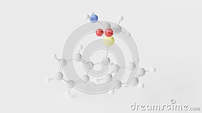 Modafinil Molecule 3d, Molecular Structure, Ball And Stick Model ...