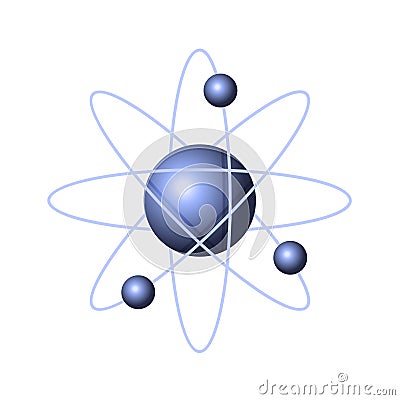 Model Of Abstract Atom Structure. Vector Stock Vector - Image: 41262515