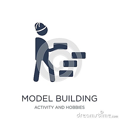 Model Building Icon. Trendy Flat Vector Model Building Icon On W ...