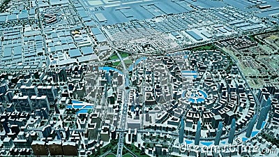 Model of the Master Plan of Real Estate Development. Concept Stock ...