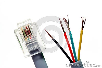 Modem / Telephone Cable Royalty Free Stock Photography - Image: 1904427