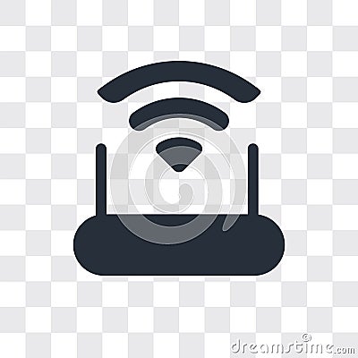 Modem Vector Icon On Transparent Background, Modem Logo Design ...