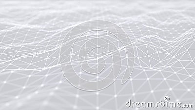 Modern Abstract Geometric Background of an Animated Wavy Mesh Stock ...