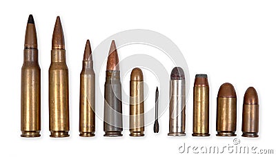 Modern Ammunition Types Royalty Free Stock Photos - Image: 18880728