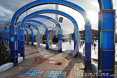 Modern Arcade Stock Photo - Image: 4414820