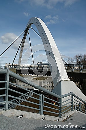 Modern Arch Bridge Royalty Free Stock Image - Image: 19133296
