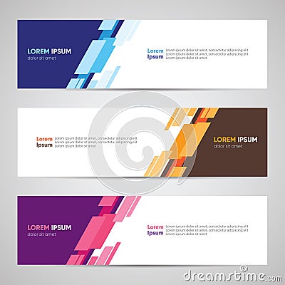Modern Banner Design. Banner Backdrop Background Header Footer W Vector ...