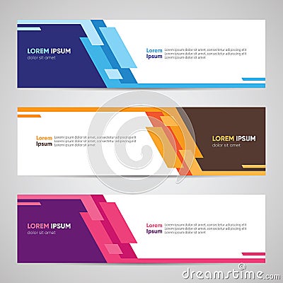 Modern Banner Design. Banner Backdrop Background Header Footer W Stock ...