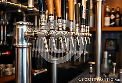 Modern Bar Tap System Royalty-Free Stock Photography | CartoonDealer ...