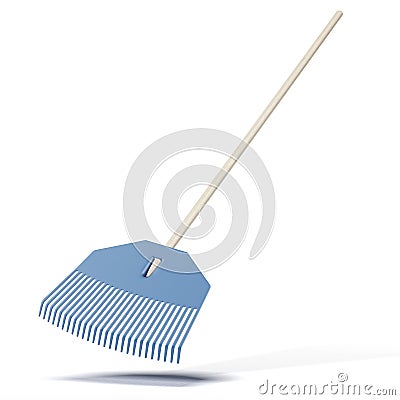 Modern Blue Rake Stock Image | CartoonDealer.com #32485369