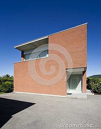 Modern Brick House Stock Photos - Image: 11482723