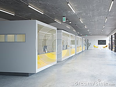 Modern Capsule Office Interior, Royalty-Free Stock Photo ...