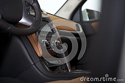 Modern Car Cockpit Interior Royalty-Free Stock Photography ...