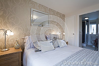 Modern Chic Bedroom Stock Photo - Image: 16556700