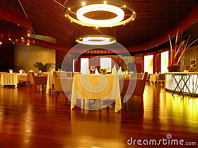 Modern Chinese Restaurant Interior Royalty Free Stock Photography ...