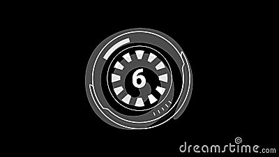 Modern Countdown Time Motion Stock Footage - Video of black, counter ...