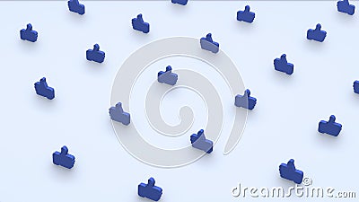 Modern 3d Animation of Grid of Like Hands Shapes in Isometric View ...