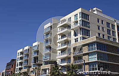 Modern Downtown City Apartment Buildings Stock Photo - Image: 26007290