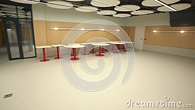 Modern Empty Buffet Hall, School Buffet Stock Video - Video of group ...