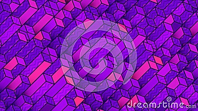 Modern Flat Diagonal Layout, Geometric Pattern. 3d Render Loop ...
